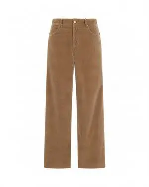 Max Mara High-rise Corduroy Straight-leg Trousers - Beige