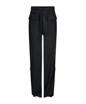 Dries Van Noten Elastic Waist Casual Pants - Black