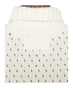 Ermanno Scervino Perforated-knit Roll-neck Sweater