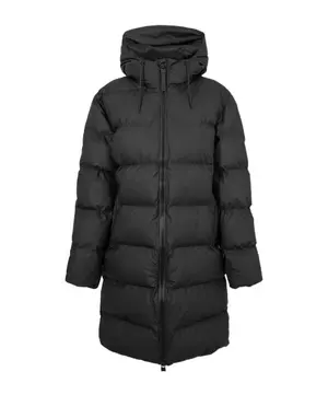 Rains Long Sleeved Cotton Padded Jacket With Hood