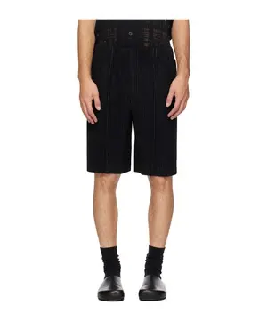 Issey Miyake Pleated Capri Shorts