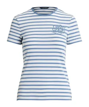 Ralph Lauren Stripe Round Neck Short Sleeve