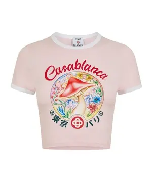 Casablanca Graphic Logo Crew Neck T-shirt