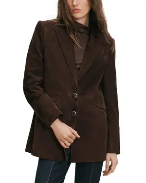 Veronica Beard Maci Suede Dickey Jacket