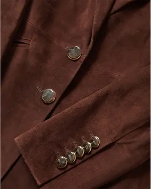 Veronica Beard Maci Suede Dickey Jacket