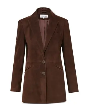 Veronica Beard Maci Suede Dickey Jacket
