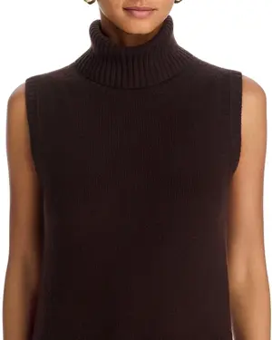 Veronica Beard Mazzy Cashmere Shell - Espresso