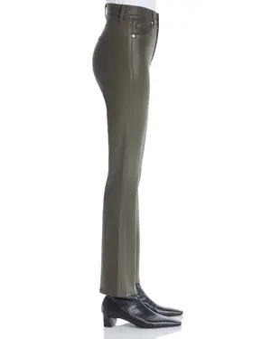 Veronica Beard Carson Coated High Rise Ankle Flare Jeans