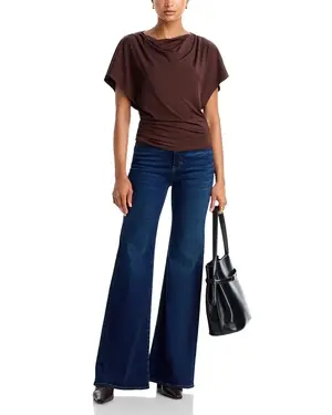 Veronica Beard Lila Draped Top