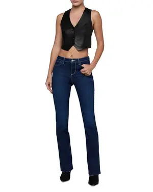 L'Agence Jianna Short Leather Vest