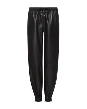 L'Agence Mariko Tk Leather Drawstring Joggers