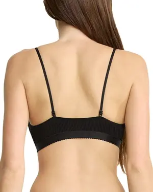Honeydew Intimates Emma Ribbed Bralette - Black