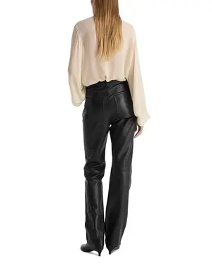RÓHE Romantic Silk Long Sleeve Top