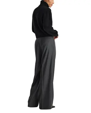RÓHE Statement Shoulder Wool Cashmere Turtleneck Sweater