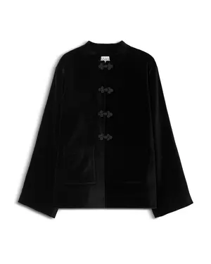 RÓHE Cotton Velvet Pankou Closure Jacket