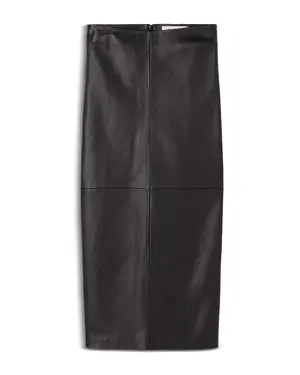 RÓHE Elongated Leather Skirt