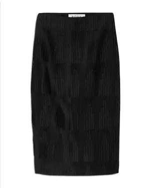 RÓHE Plisse Satin Skirt