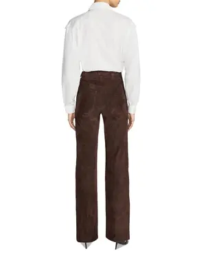 FRAME The Suede Slim Palazzo Jeans