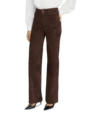 FRAME The Suede Slim Palazzo Jeans