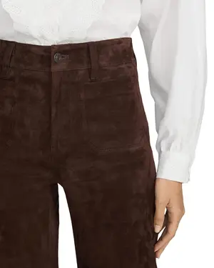 FRAME The Suede Slim Palazzo Jeans