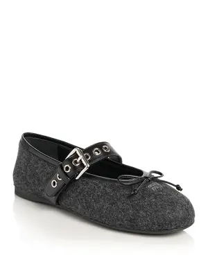 Miu Miu Mary Jane Ballerina Flats