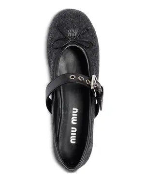 Miu Miu Mary Jane Ballerina Flats