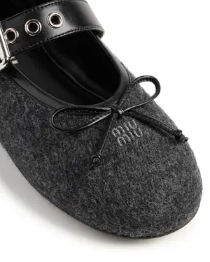 Miu Miu Mary Jane Ballerina Flats