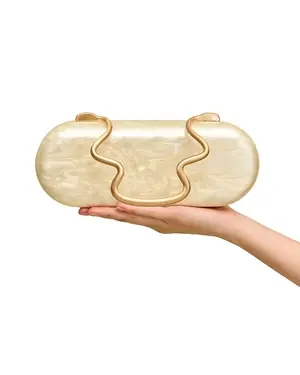 Cult Gaia Ilaria Clutch - Ivory
