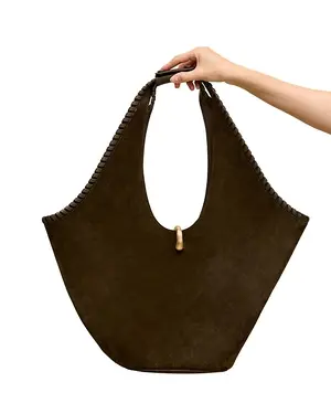 Cult Gaia Nova Suede Tote Bag - Luwak