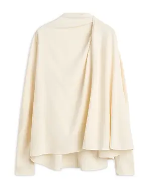 TOTEME Draped Cady Top - Ecru