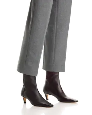 TOTEME Leather Ankle Boots