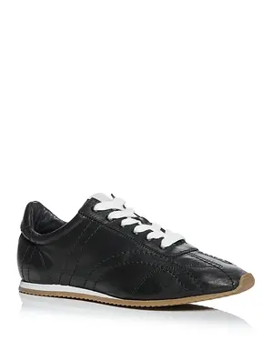 TOTEME Flex Leather Sneakers - Black