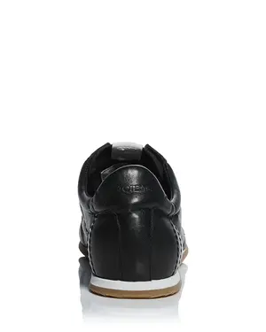 TOTEME Flex Leather Sneakers - Black