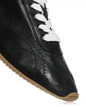 TOTEME Flex Leather Sneakers - Black