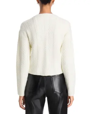 Generation Love Glenda Crystal Embellished Cable Knit Cardigan