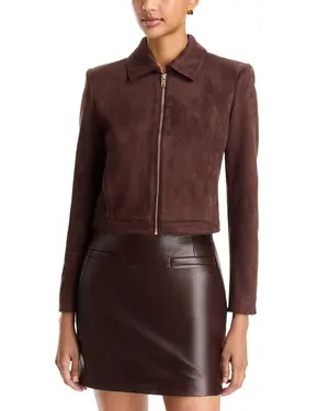 Generation Love Lola Faux Suede Zippered Jacket