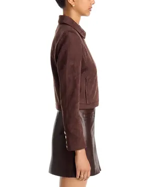 Generation Love Lola Faux Suede Zippered Jacket