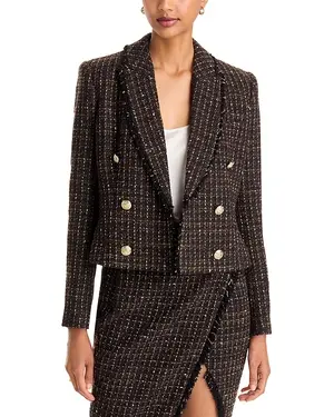 Generation Love Aytul Tweed Double Breasted Blazer
