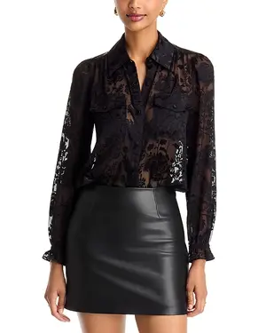 Generation Love Priya Floral Burnout Blouse