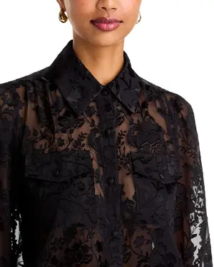 Generation Love Priya Floral Burnout Blouse