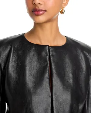 Generation Love Lindy Cropped Faux Leather Jacket
