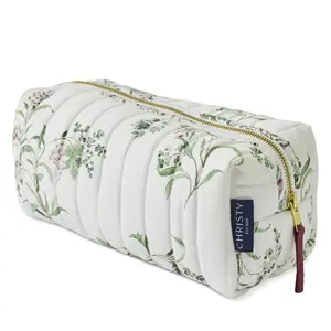 CHRISTY Leaves Quilted Makeup Bag