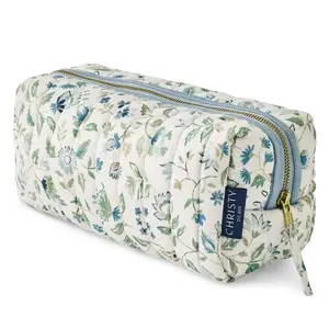 CHRISTY Ivy Croft Sateen Quilted Makeup Bag