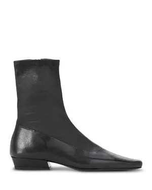 Staud Wally Leather Sock Ankle Boots