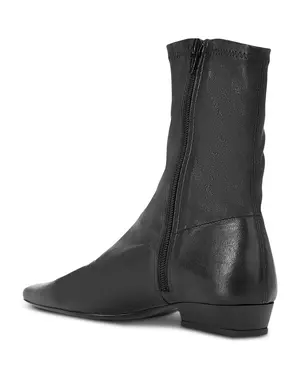 Staud Wally Leather Sock Ankle Boots