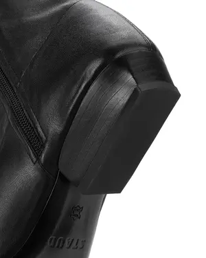 Staud Wally Leather Sock Ankle Boots