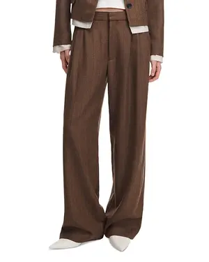 Rag & Bone Lawrence Wool Blend Tailored Pants - Mustard