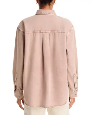Rag & Bone Connie Cotton & Lyocell Button Up Shirt - Rosestone