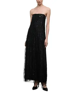 Staud Cassie Embellished Maxi Dress