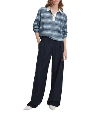 Rag & Bone Rb Miramar Cropped Cotton Rugby Shirt